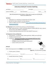 Lab Transistor Switching Master NPN PNP MOSFET Course Hero
