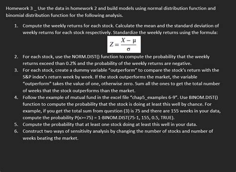 Solved Homework 3 Use The Data In Homework 2 And Build