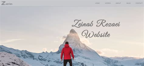 GitHub Zeinab Rezaei Web Creative Landing Page