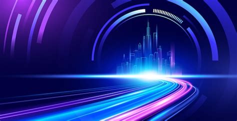 Premium Vector Gradient Smart City And High Speed Background