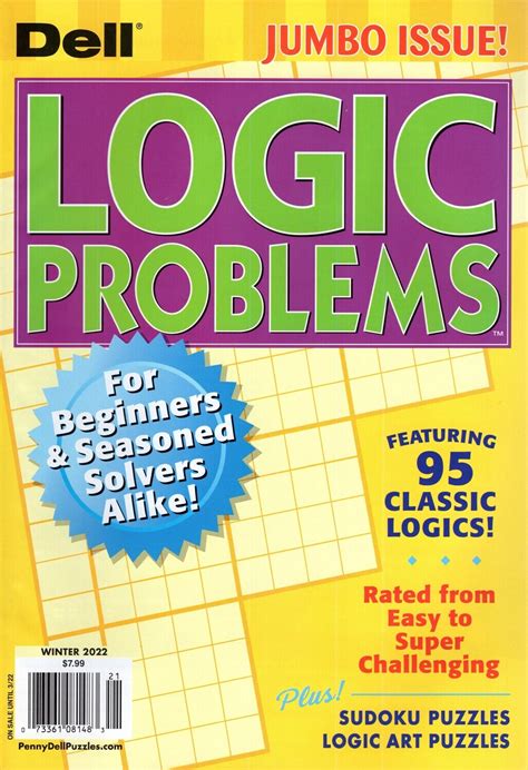 Dell Logic Problems Jumbo Issue 189 Math And Logic Puzzle Books