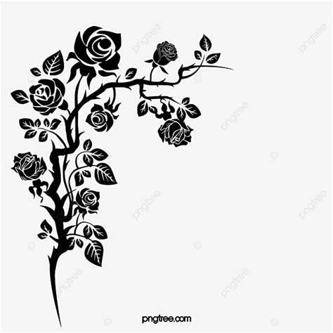 대륙 장미 일러스트 패턴 장미 클립 아트 전통적인 패턴 장식 꽃 Png 일러스트 및 Psd 이미지 무료 다운로드 Pngtree