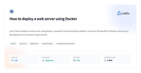 How To Deploy A Web Server Using Docker Labex
