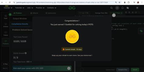 Mansi Sahagal On Linkedin Gfg160 Geekstreak2024 Geeksforgeeks Dsa Codingjourney Womenintech