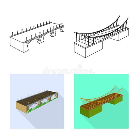 Isolated Object Of Connection And Design Sign Set Of Connection And Side Stock Vector