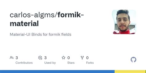 Github Carlos Algms Formik Material Material Ui Binds For Formik Fields