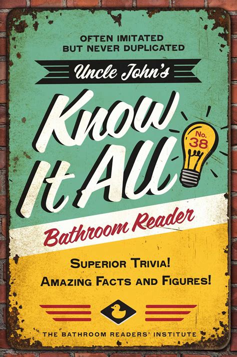 Uncle Johns Know It All Bathroom Reader Book By Bathroom Readers