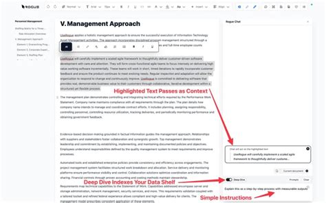 Using The Writing Interface Rogue Documentation