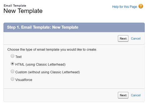 Creating An Email Template