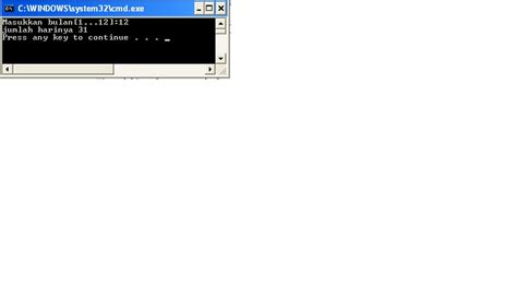 cristal programming world contoh program bulan dengan case dalam