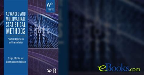 Advanced And Multivariate Statistical Methods 6th Ed