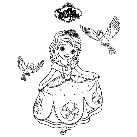Jual Gambar Sketsa Mewarnai Sofia The First Part 1 Gambar Sketsa