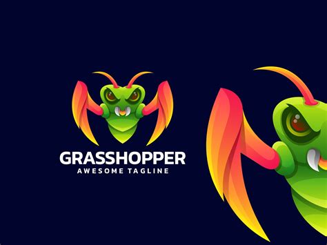 Grasshopper Gradient Logo Style Graphic By Artnivorastd · Creative Fabrica