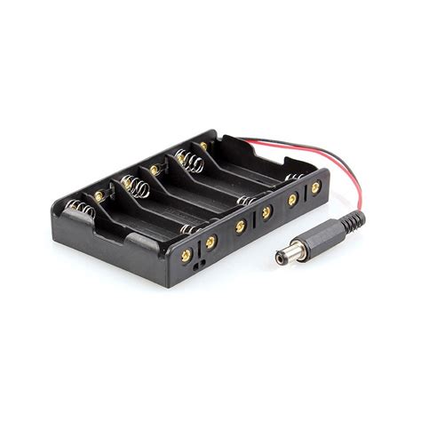 Suporte 6 Pilhas Aa Canoa Com Plug P4 Arducore Robótica Educacional Arduino