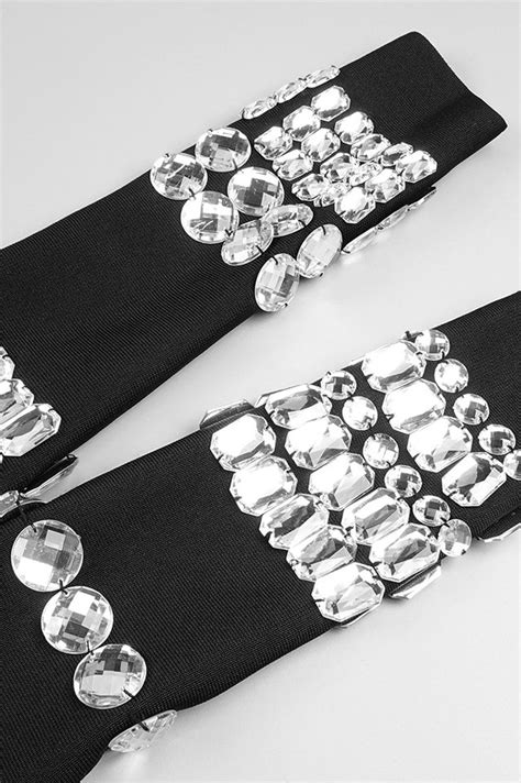 Kris Rhinestone Bodycon Dress Dress In Beauty