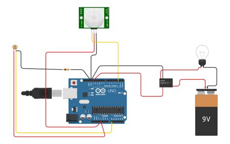 Circuit Design Dc Lamp Using Arduino 5v Relay And Motion Sensor