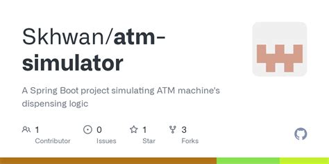 Github Skhwanatm Simulator A Spring Boot Project Simulating Atm