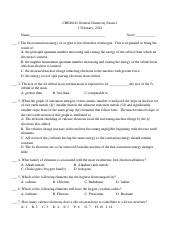 CHEM 142 Practice Exam 2 Pdf CHEM142 General Chemistry Exam 2 3 February 2012 Name Score 1 The