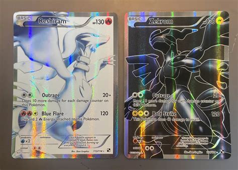 Pokemon Zekrom And Reshiram Card