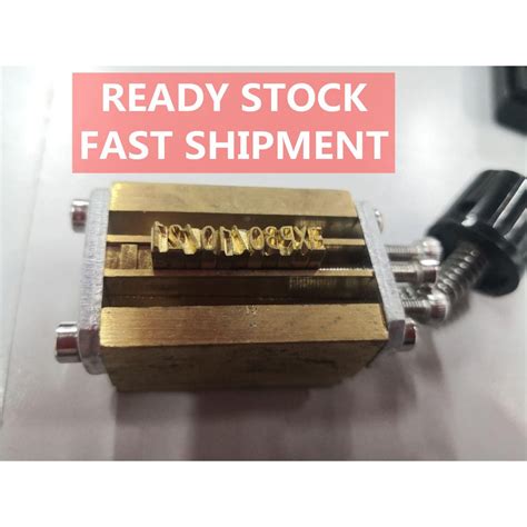 Copper Letter For Coding Machine Expired Date Machine Hot Ribbon