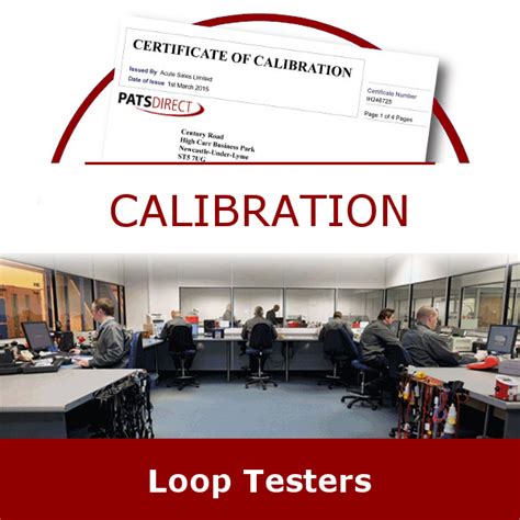 Calibration Loop Testers Pat Testers