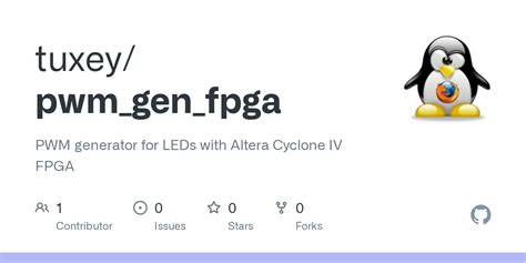 Github Tuxeypwmgenfpga Pwm Generator For Leds With Altera Cyclone Iv Fpga
