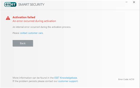 Activation Error Code Act 0 Eset Internet Security And Eset Smart Security Premium And Eset