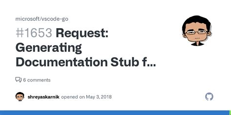 Request Generating Documentation Stub For Exported Objects · Issue