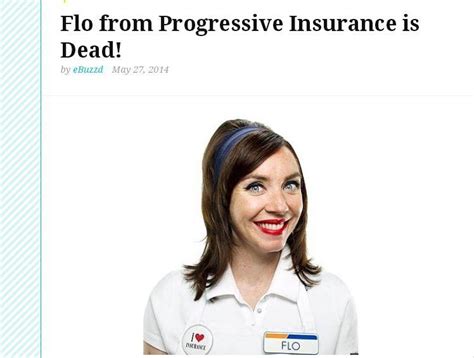 Flo From Progressive Insurance Dies Hoax Stephanie Courtney Isnt Dead