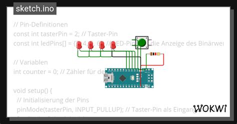 Led Binär Counter Wokwi Esp32 Stm32 Arduino Simulator Led Binär Counter Wokwi Esp32 Stm32 Arduino Simulator