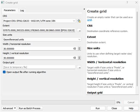 Create Grid — Enmap Box 3 314 Documentation