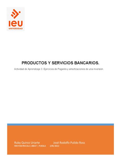 Ruby Quiroz Fb59 Act 3 Productos Y Servicios Bancarios Pdf