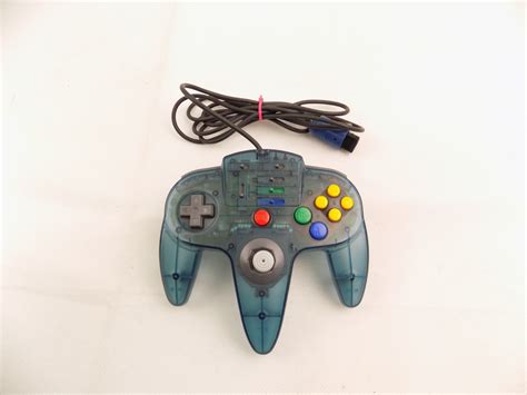 Nintendo 64 N64 Ascii Pad 64 Clear Blue Controller Starboard Games Nintendo 64 N64 Ascii Pad 64 Clear Blue Controller Starboard Games