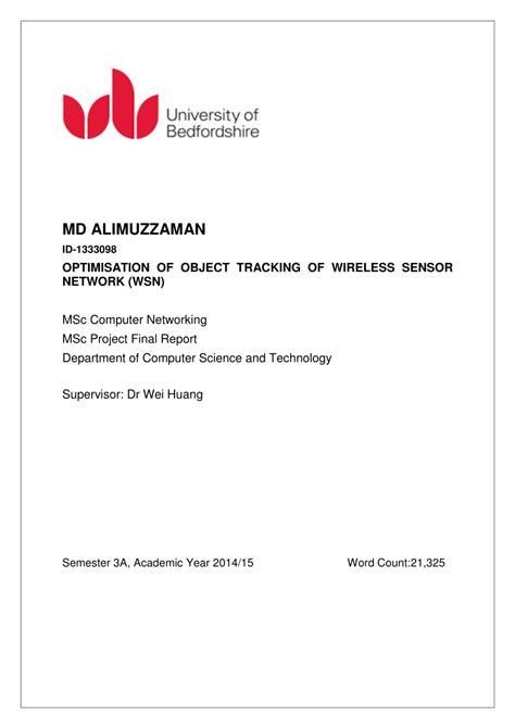 Pdf Optimisation Of Object Tracking Of Wireless Sensor Network Wsn