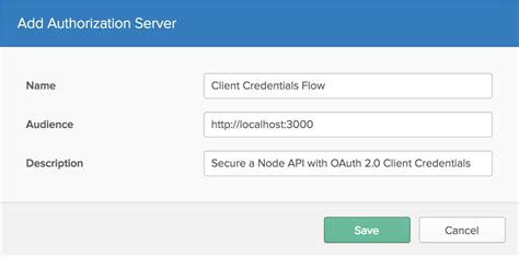 secure a node api with oauth 2 0 client credentials okta developer