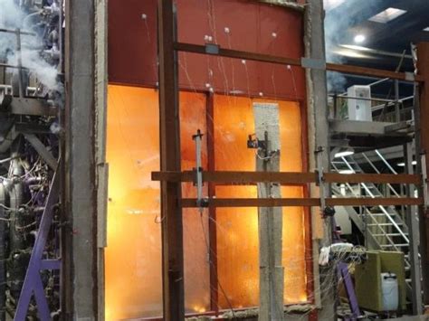 Successful Fire Test Contraflam 30 Climatop Curtain Wall