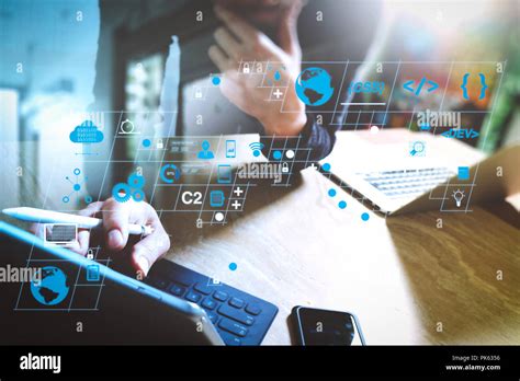 coding software developer work with ar new design dashboard computer icons of scrum agile