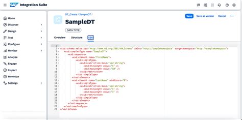 Create Datatype And Message Type Artifact In Cloud Integration Capability Of Sap Integration Suite