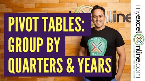 Grouping Data By Quarters And Years With Excel Pivot Tables