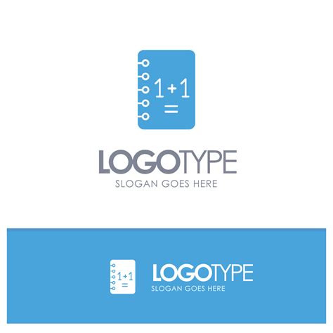 Education Notebook Notepad 11 Blue Solid Logo With Place For Tagline 13172144 Vector Art At Vecteezy