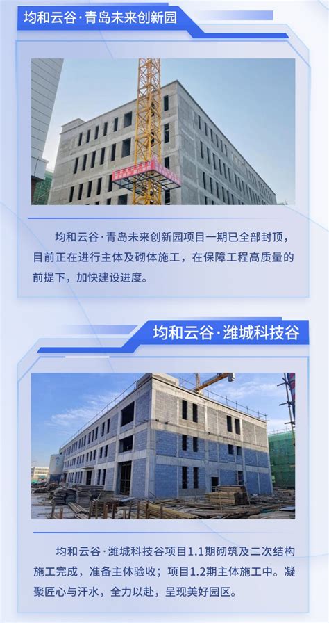 工程进度 均和云谷各地项目建设紧锣密鼓推进积蓄发展新动能 均和云谷官方网站 中国产业园专业运营商