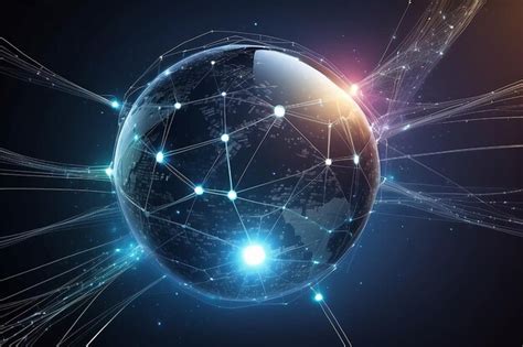 Premium Ai Image Global Network Connection Tech Innovation Concept Background