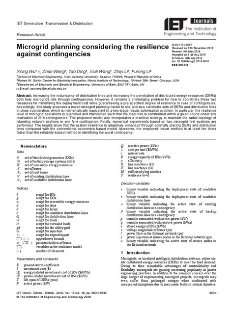Iet Generation Trans Dist 2019 Wu Microgrid Planning Considering