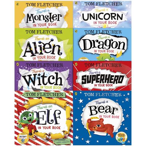 Tom Fletcher Theres Series 8 Books Collection Set Theres A Unicorn
