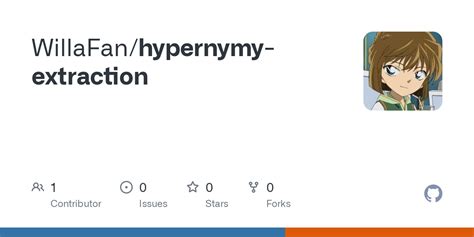 Github Willafanhypernymy Extraction