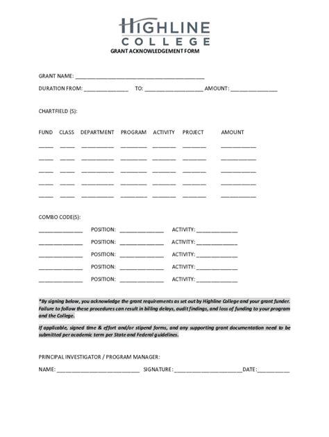 Fillable Online Grant Acknowledgement Form Fax Email Print Pdffiller Fillable Online Grant Acknowledgement Form Fax Email Print Pdffiller