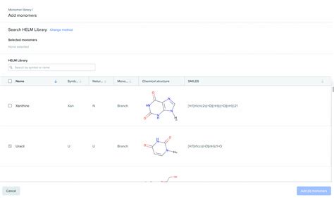 Managing Monomers In The Monomer Library Benchling