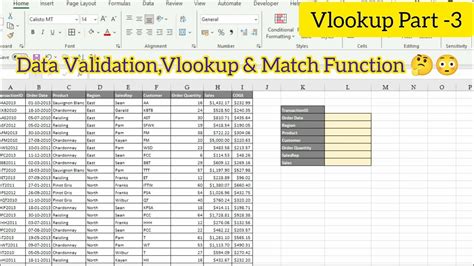 🤔learn How To Use Data Validation Vlookup With Match Function Vlookup Part 3 Learnexcel