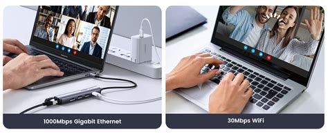 Ugreen Usb C Hub 60hz 5 In 1 Gigabit Usb C To Ethernet Adapter With 4 Ugreen Eu