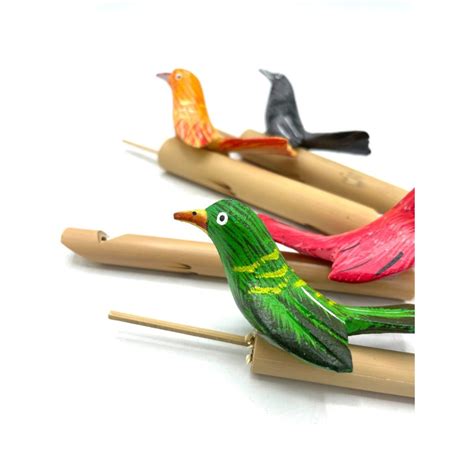 Silbato Para Pájaros 4 Surtidos Silbatos De Madera Hostenatura